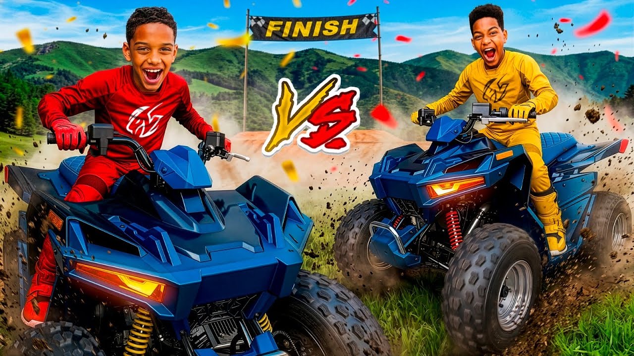 DJ & KYRIE RACED FOUR WHEELERS!