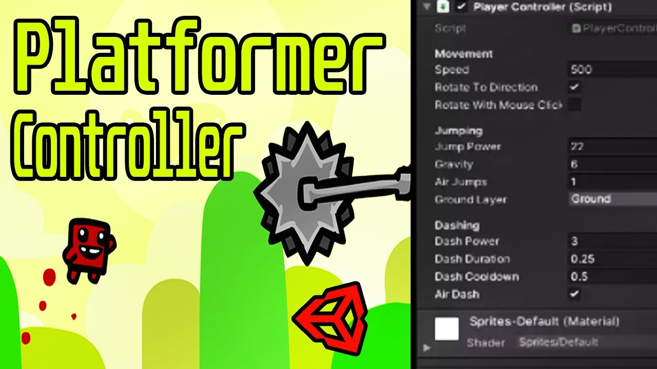 Full Character Controller Platformer Script 2D & 3D - Unity Asset Showcase