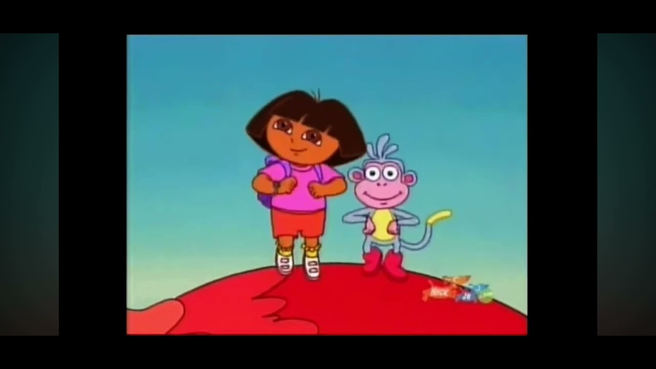 Dora and boots do the chicken 🐓 dance 🪩 💃 🕺