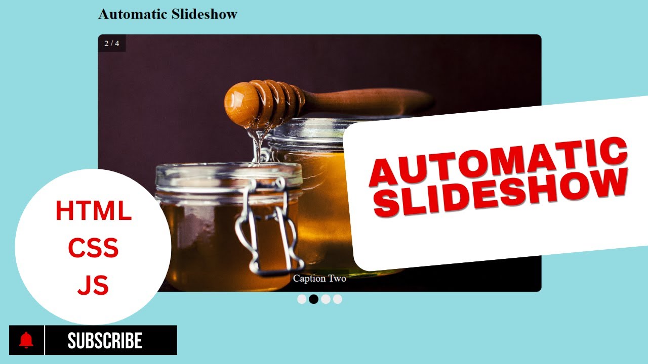 Create an Automatic Slideshow with HTML, CSS, and JavaScript | Step-by-Step Tutorial