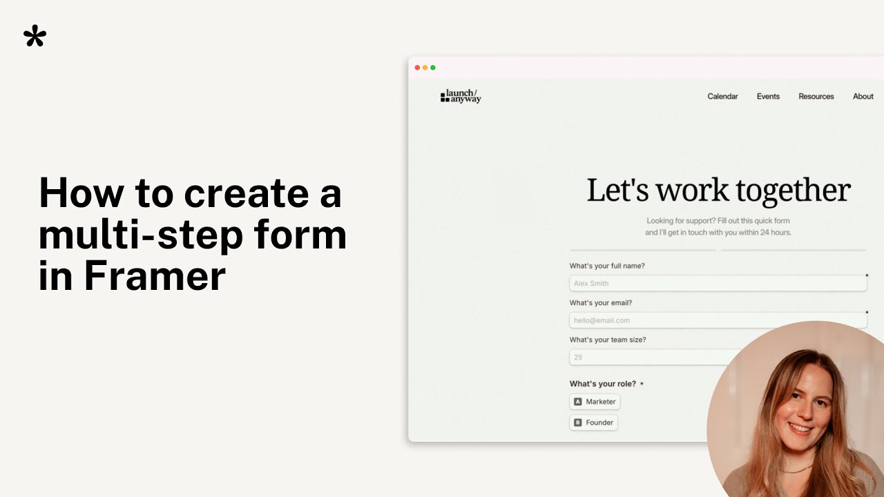 How to create multi-step forms in Framer