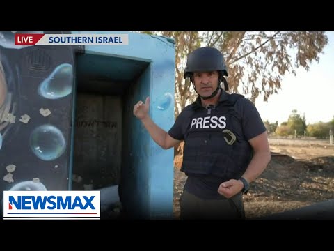 WATCH: NEWSMAX correspondent examines damage, speaks with general at Israeli Kibbutz