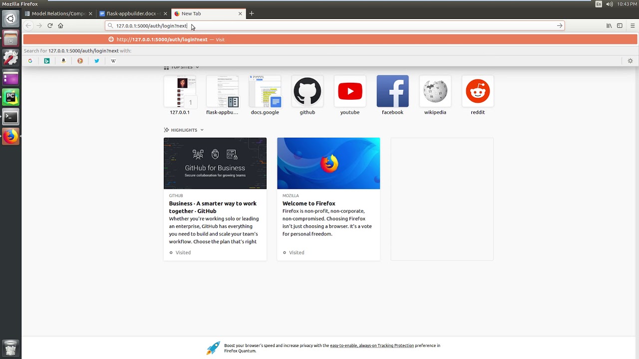 flask appbuilder Demo
