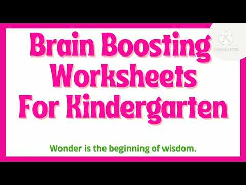 Brain Boosting Worksheets For Kindergarten.