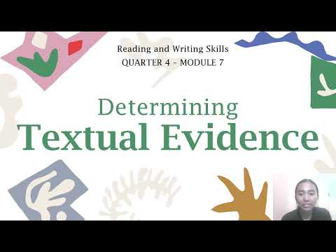 MODULE 7 - Formulating Textual Evidence | Reading and Writing Skills | Grade 11