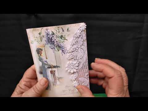 French Lilacs Booklet - Handmade Mini Journal
