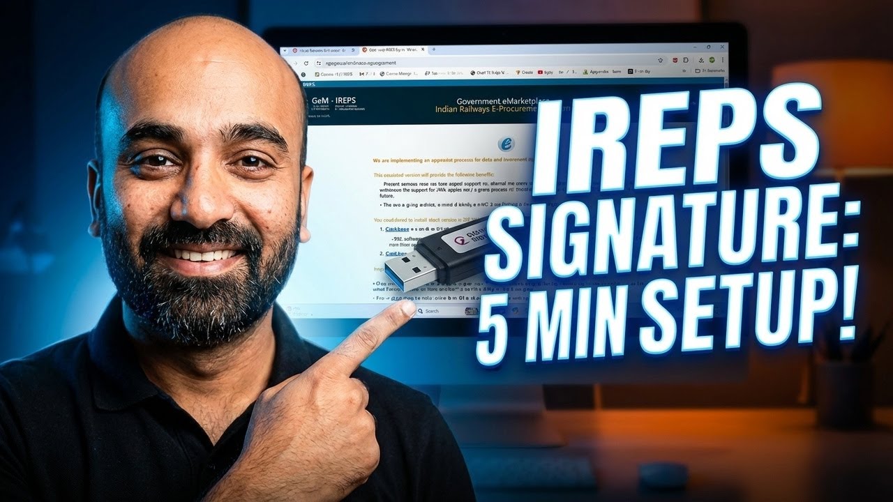 IREPS Digital signature Settings: Done in 5 Minutes! 🔥