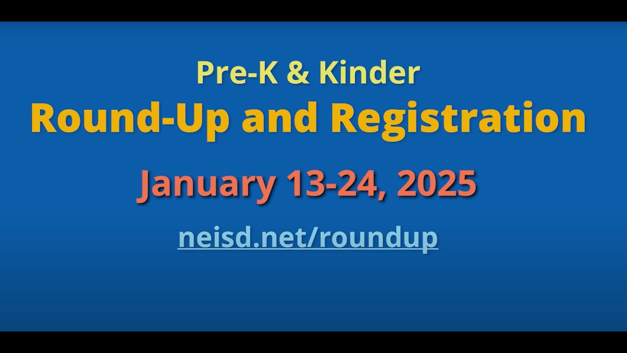 Pre-K & Kindergarten Registration for 2025-2026 School Year
