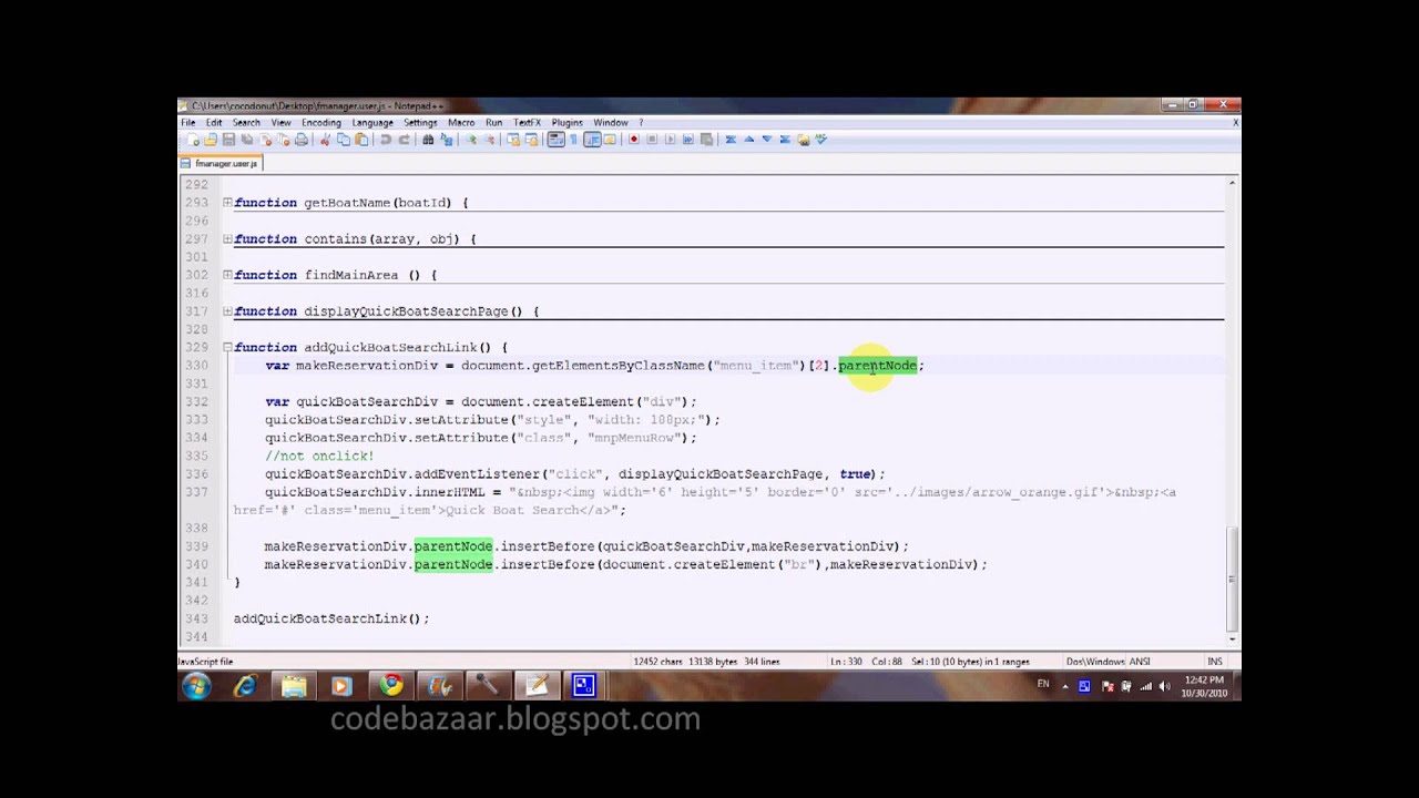 GreaseMonkey userscript development video tutorial