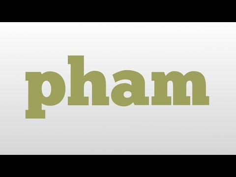 pham meaning and pronunciation
