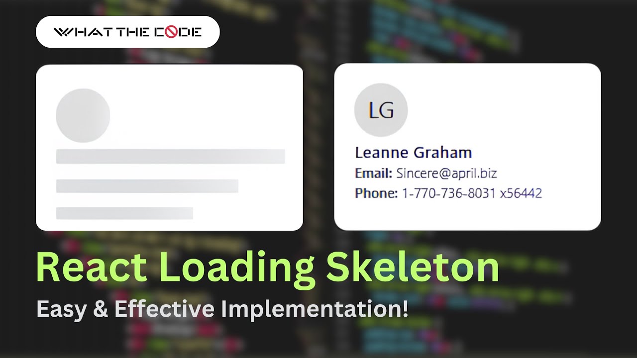 React Skeleton Loading Tutorial: API Call Delay Fetch Effect with Tailwind CSS