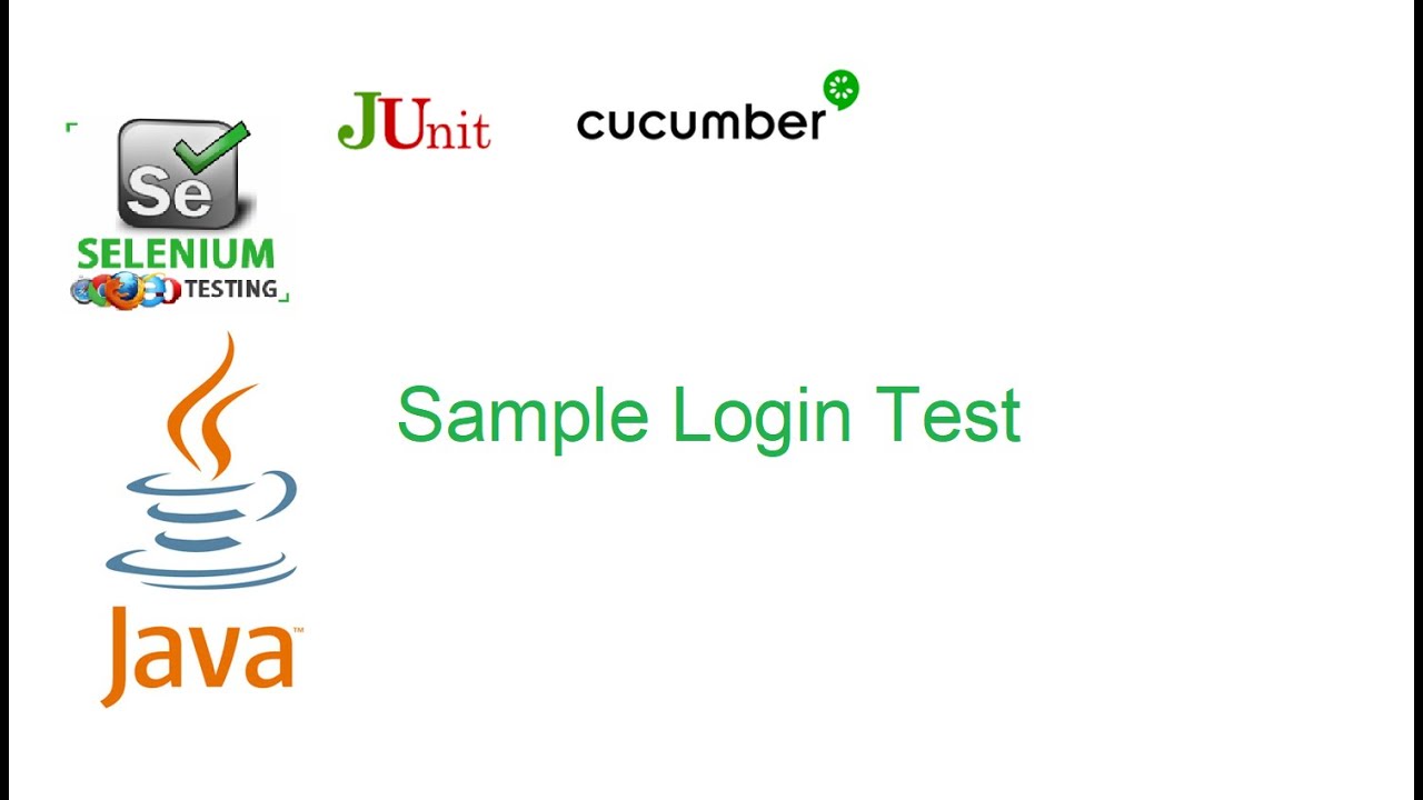 Selenium Cucumber Java BDD Framework Class 4: Sample Login Test