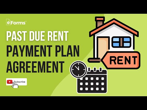 Past Due Rent Payment Plan Agreement - EXPLAINED