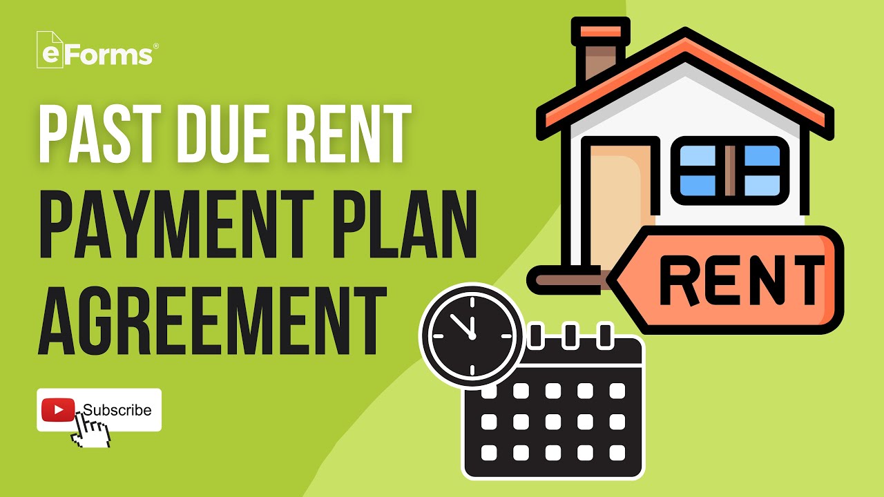 Past Due Rent Payment Plan Agreement - EXPLAINED