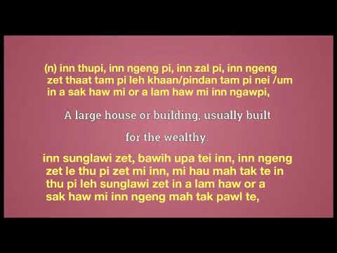 mansion meaning in English Ngawn