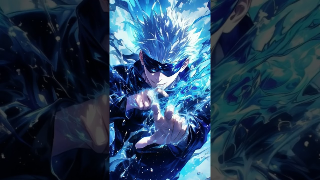 Top 5 wallpaper of saturo Gojo in blue background #gojo #wallpaper #anime