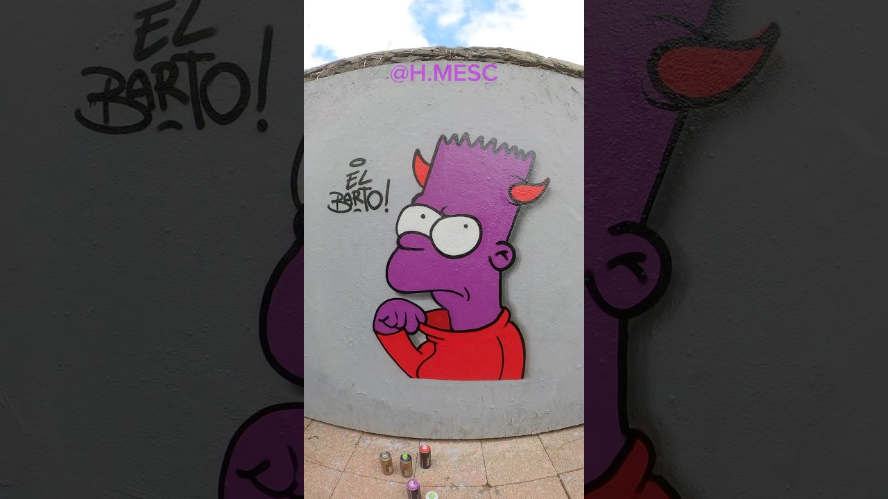 El Barto Demon #asmr #graffiti #satisfying #graffitiart
