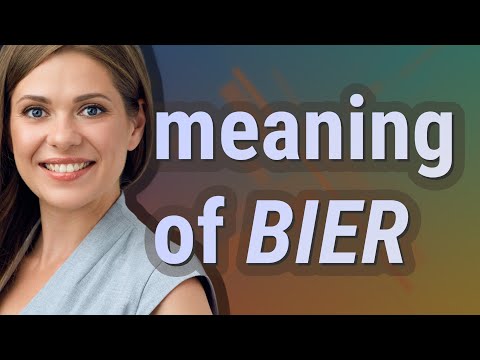 Bier | meaning of Bier