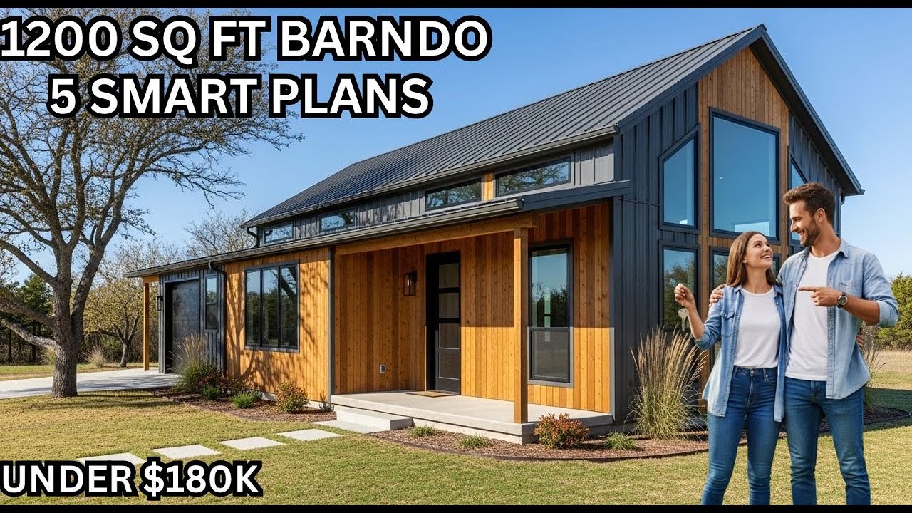 1200 Sq Ft Barndominium Plans: 5 Smart Layouts Under $180K