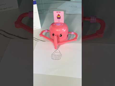 Trying the automatic drawing robot!! 😱Easy way to learn to draw! #walmart #walmarttoys