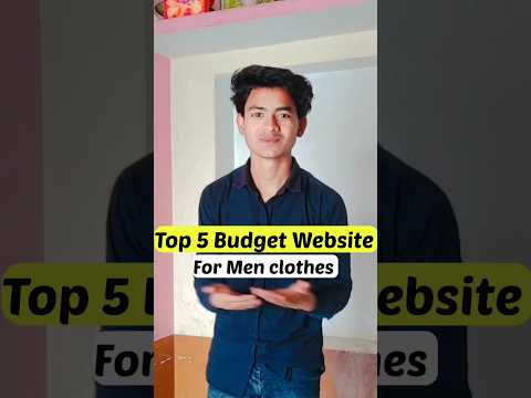 Top 5 Clothes Budget Website For Men #shorts #viral
