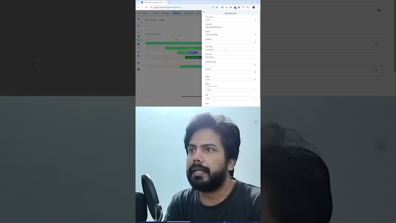 React Gantt Chart | React Gantt Timeline #shorts #react #ganttchart