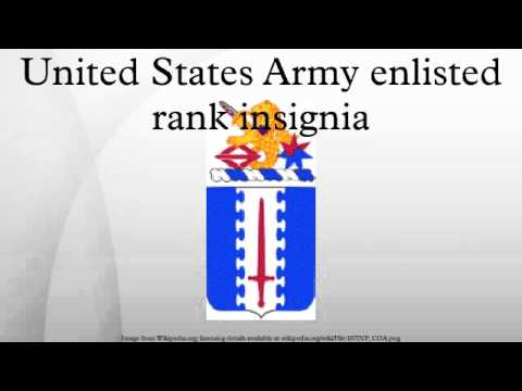 United States Army enlisted rank insignia