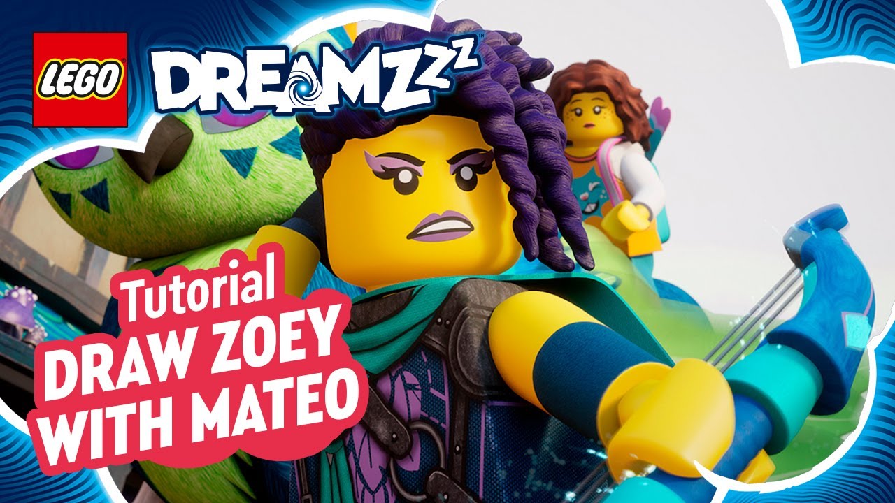 LEGO® DREAMZzz™ Tutorial | Draw Zoey with Mateo