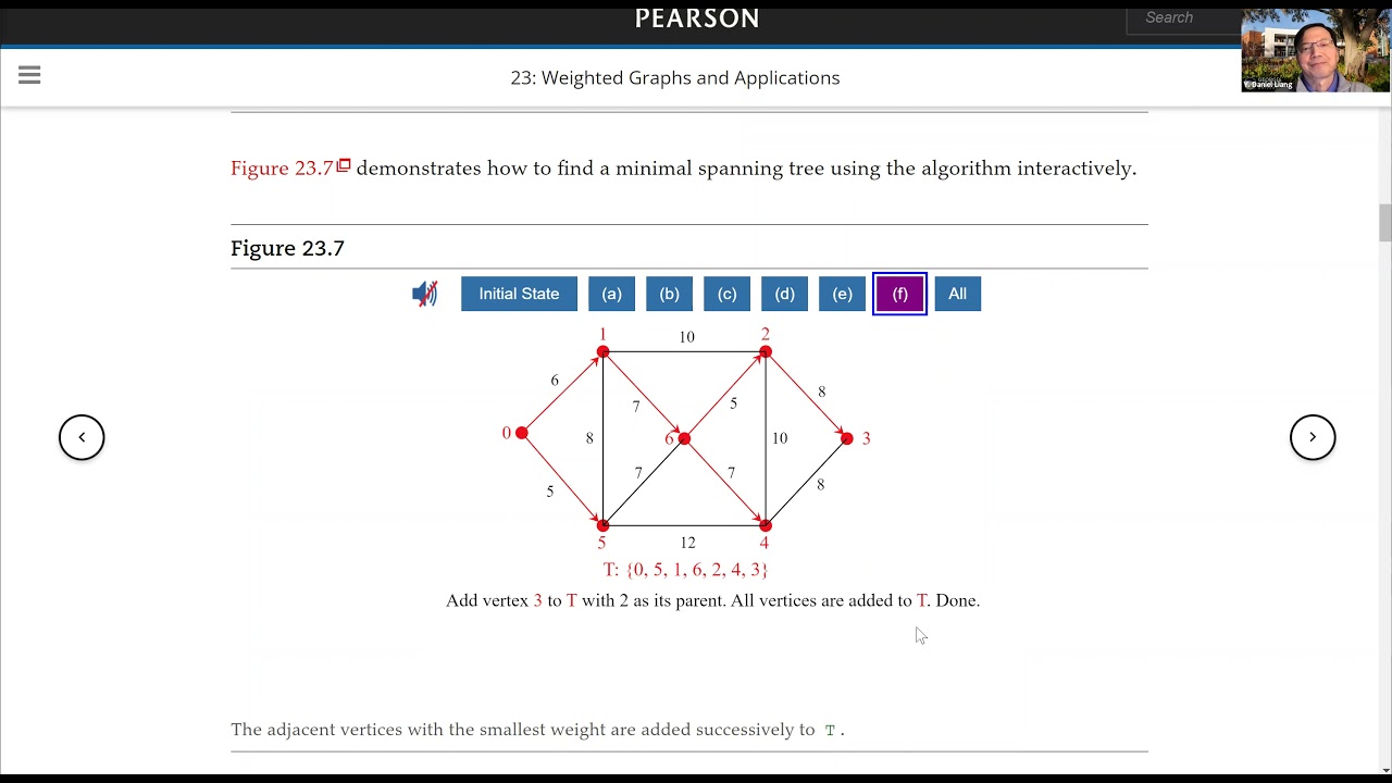 Daniel Liang Python Video Section 23.4 Minimum Spanning Trees