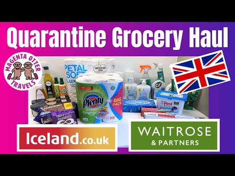 Food Delivery Haul UK 2021- Waitrose & Iceland online shopping order #fooddeliveryuk2021#foodhauluk