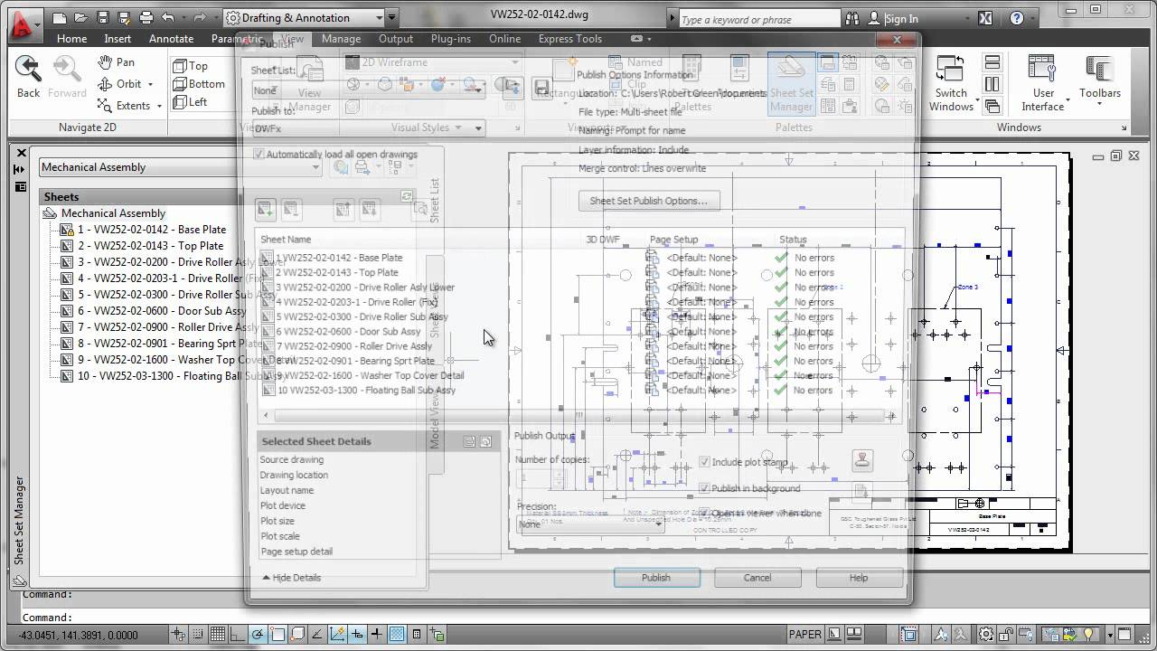 Sheet Sets - Page Setup Overrides