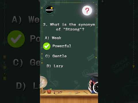 Word Synonyms for MCQs | English Learning | synonyms MCQs