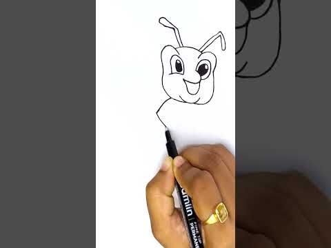 Caterpillar 🐛drawing, draw caterpillar🐛, kids drawing #shorts #ytshort #kidsdrawing #drawing #art