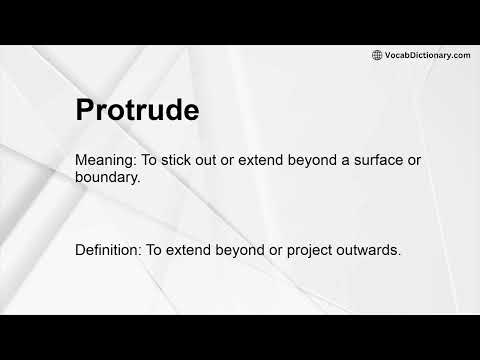 Protrude Meaning