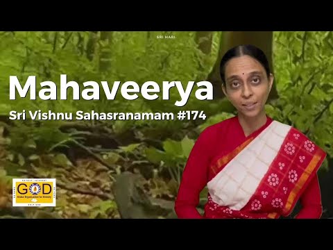 174 Mahaveerya | #EveryDayWithNama | Sri Vishnu Sahasranamam Meaning | Sri Poornimaji