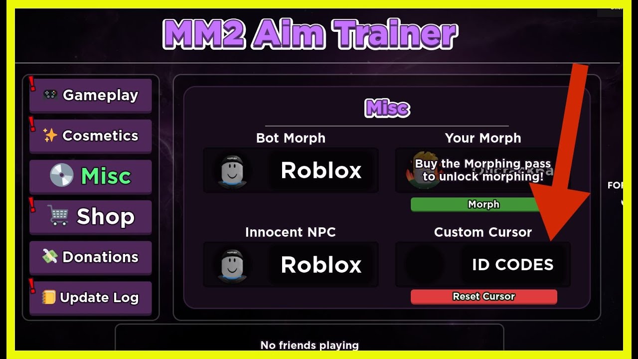 MM2 AIM TRAINER CURSOR ID CODES [ 2026 Roblox x30 IDS ]