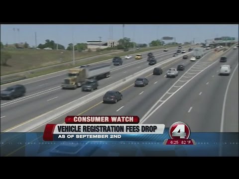 Vehicle registration costs down