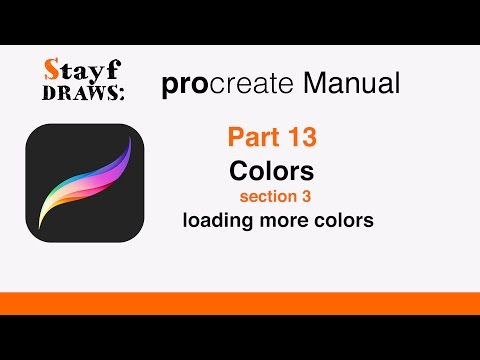 Procreate Tutorial Part 13: Color - Loading More Colors