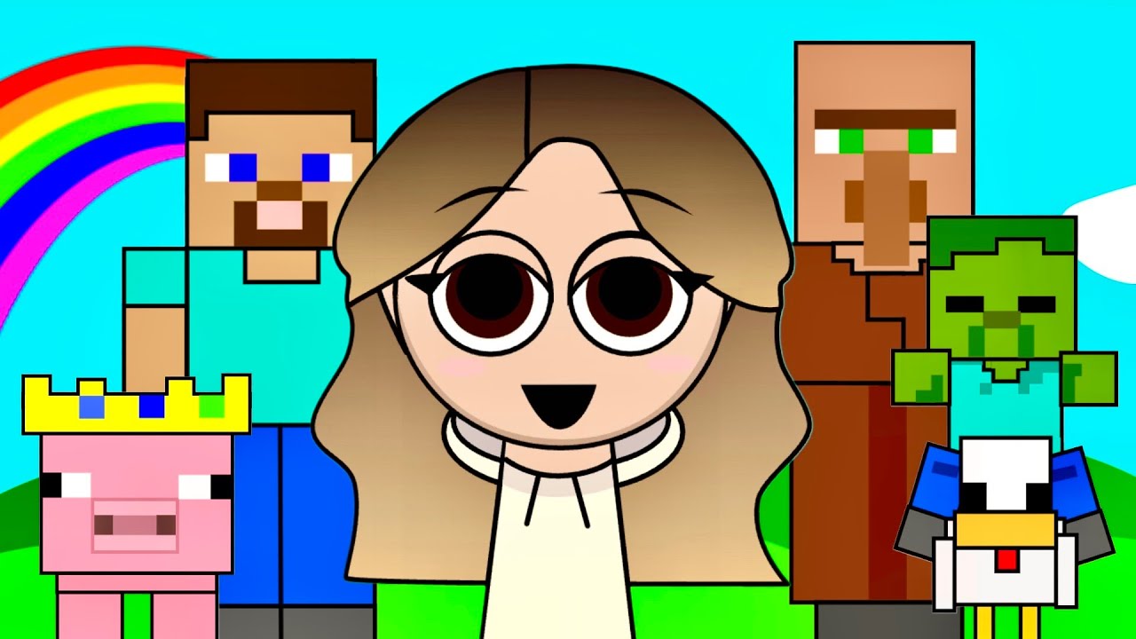 I MADE MINECRAFT CHARACTERS IN SPRUNKI