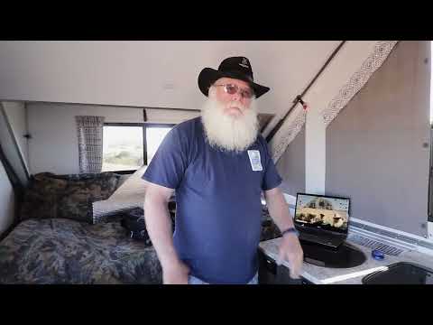 Tour of a A-Liner Travel Trailer