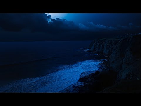 Let Go of Stress in 10 Minutes with Ocean Wave Sounds🌙Healing Ocean White Noise to Deep Sleep