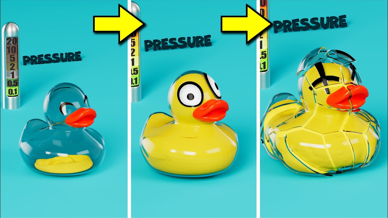 Glass Duck EXPLODES & 1000kg Steel Ball SMASH! 🦆💣 | Funny Physics Tests