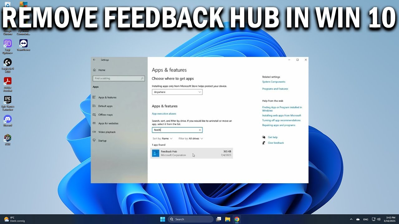 How To Disable and Remove Feedback Hub on Windows 10 - Easy Fix