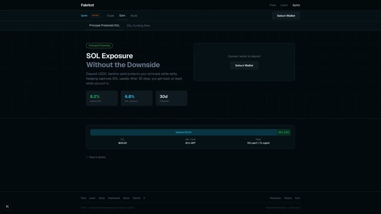 Syntx Week 2 — Shielded Cross-Venue Perp Execution on Solana | Solana Frontier Hackathon