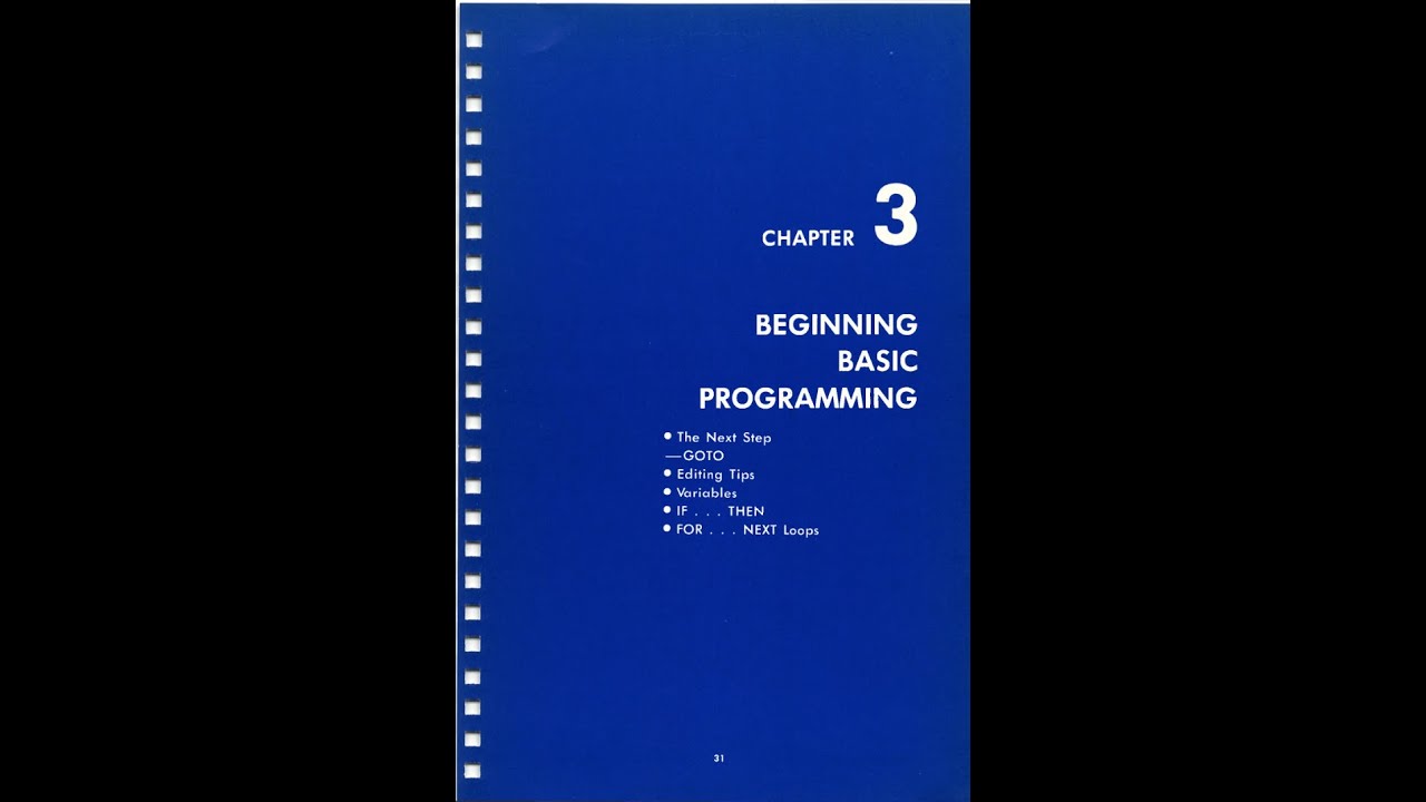 Beginning Basic Programming - Commodore 64 User Manual Chapter 3