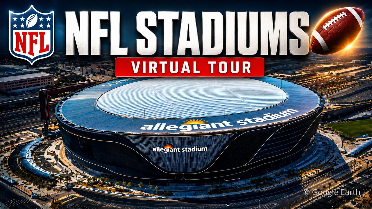 Every NFL Stadium From Above (ALL 32 Teams in 4K)
