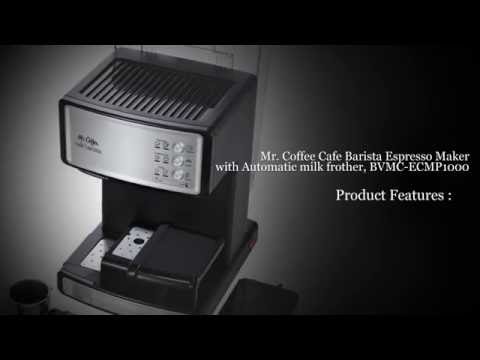 Mr. Coffee Cafe Barista Espresso Maker with Automatic milk frother, BVMC-ECMP1000