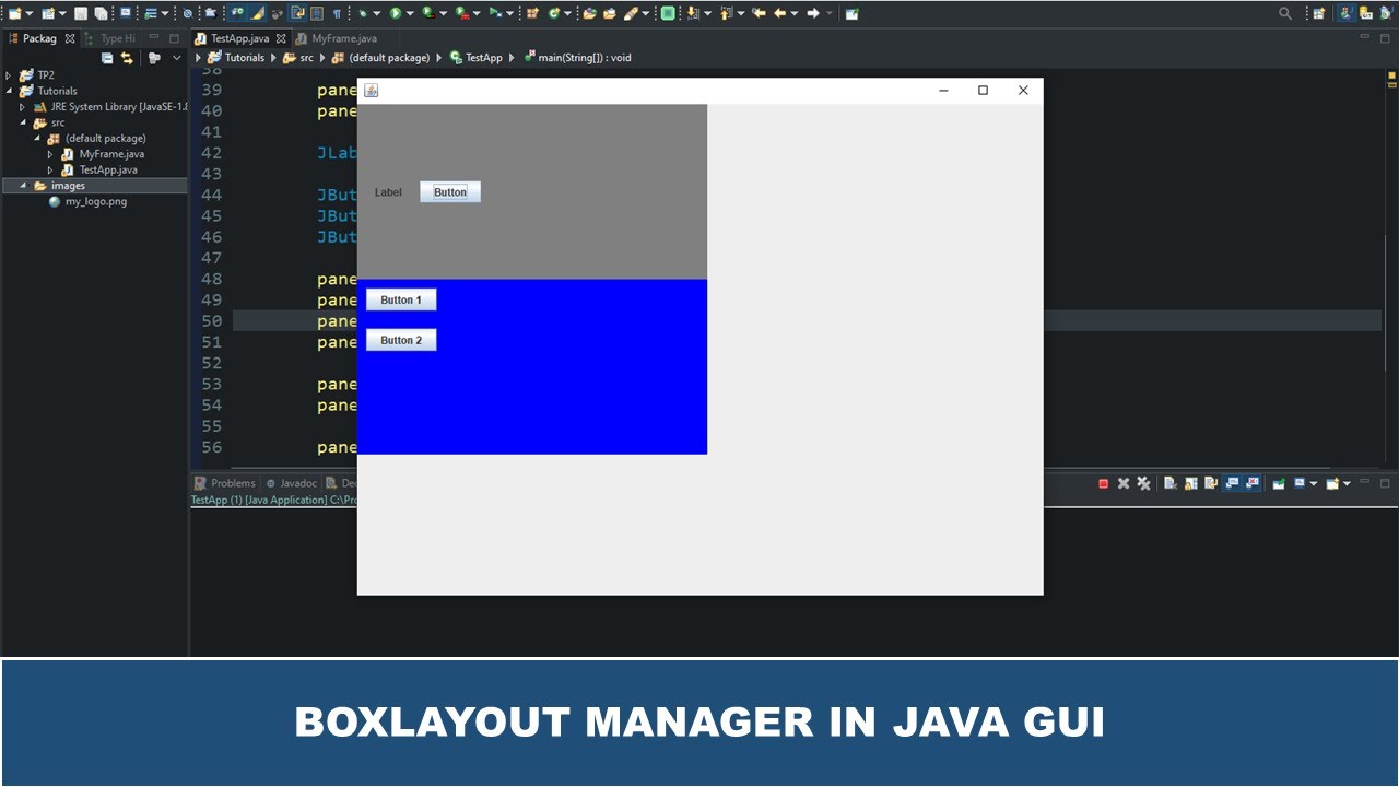 Java GUI Crash Course Tutorial #11 - BoxLayout Manager in Java Swing GUI Explained