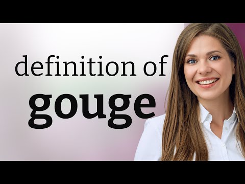 Gouge — what is GOUGE definition