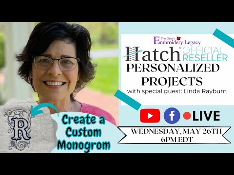 Create Custom Monogrammed Towels - Free Lesson & Live Stream
